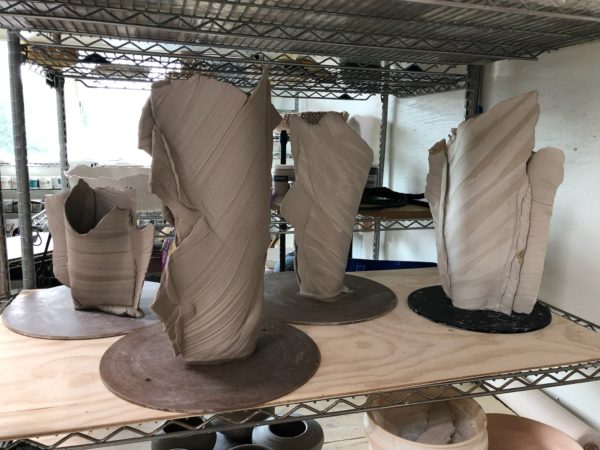 Clay drying – Studio Nadeau